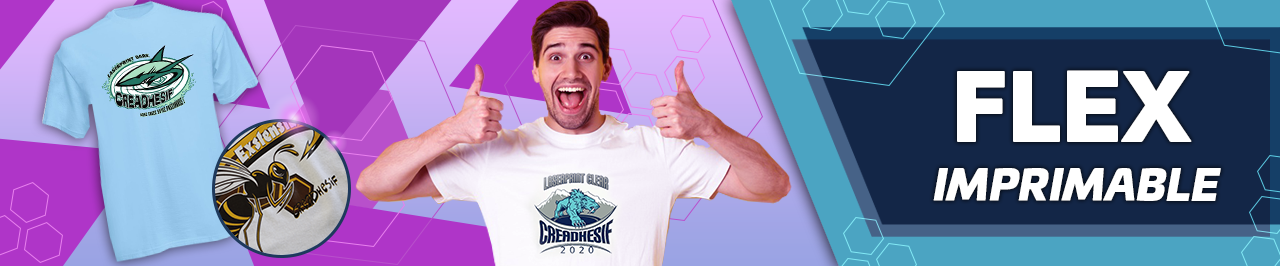 Flex imprimable - Flex Flock - Imprimante DTF, Plotter de découpe, presse à chaud, Silhouette ...